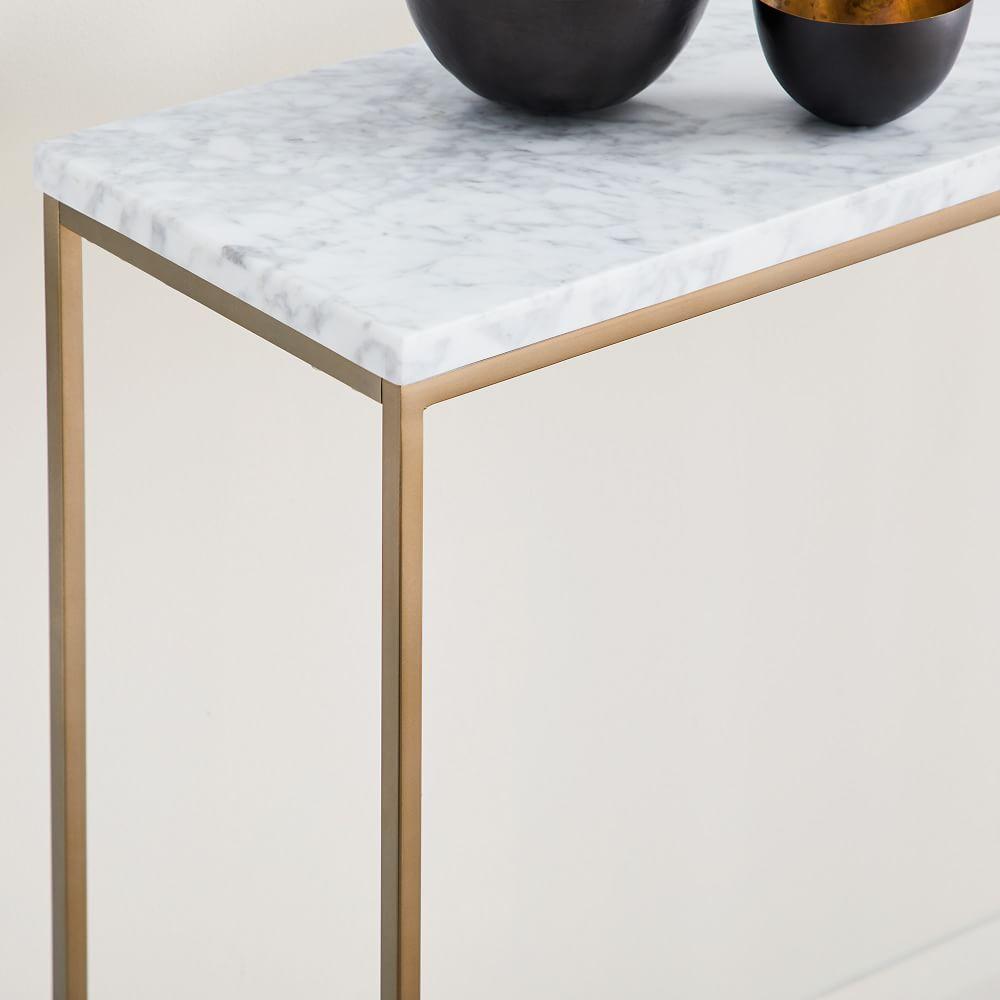 West elm marble console store